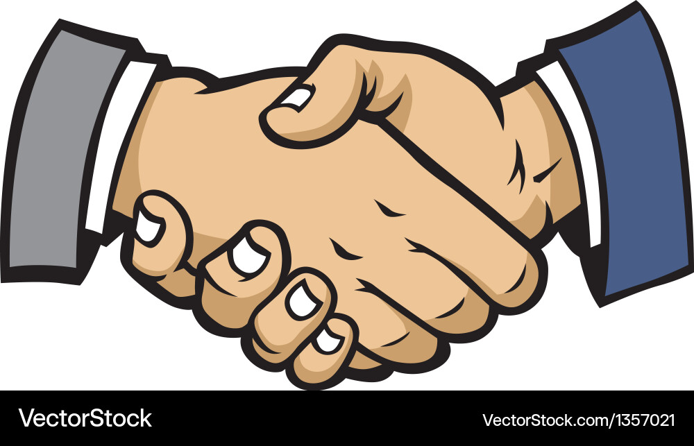 Shake hand Royalty Free Vector Image - VectorStock