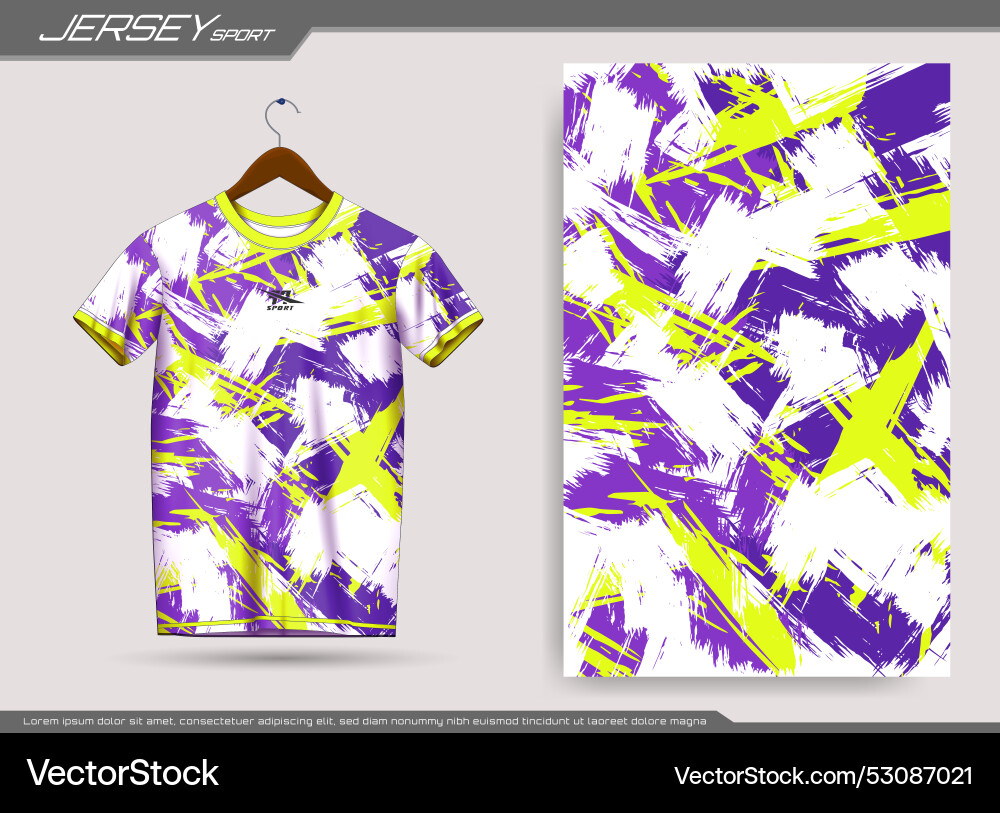 Sports geometric racing jersey design Royalty Free Vector