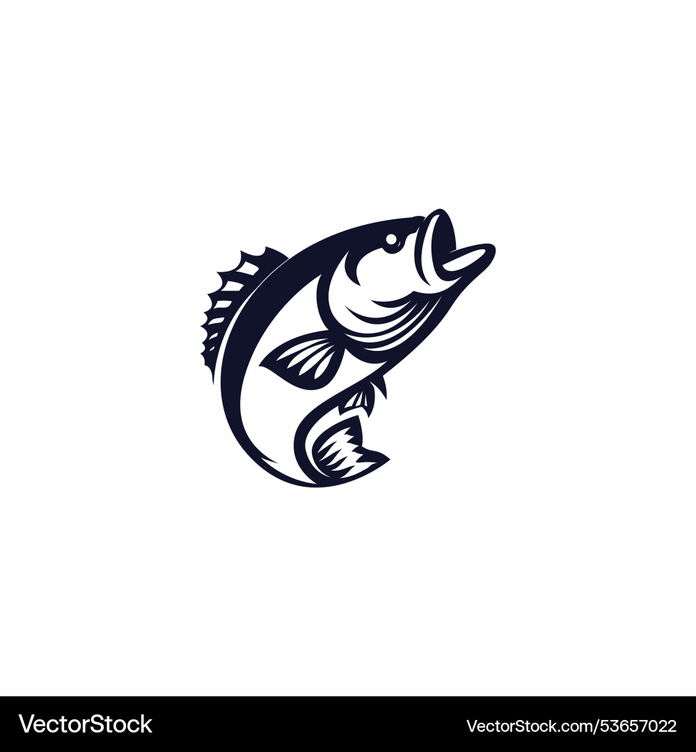 A leaping fish showcasing aquatic life Royalty Free Vector