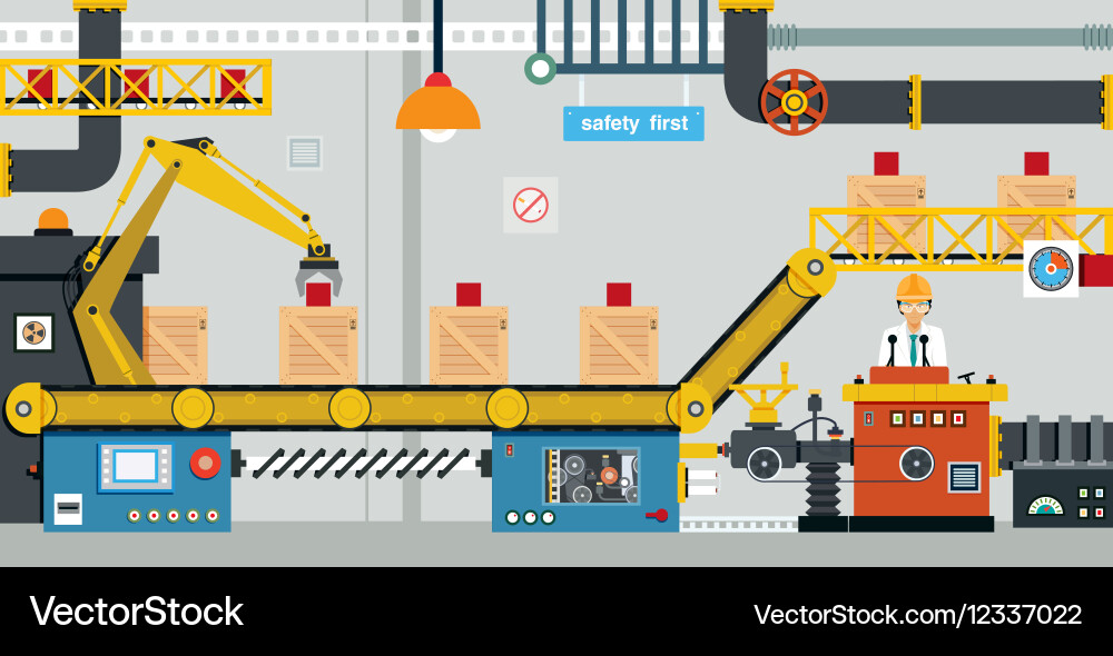 Factory industry Royalty Free Vector Image - VectorStock