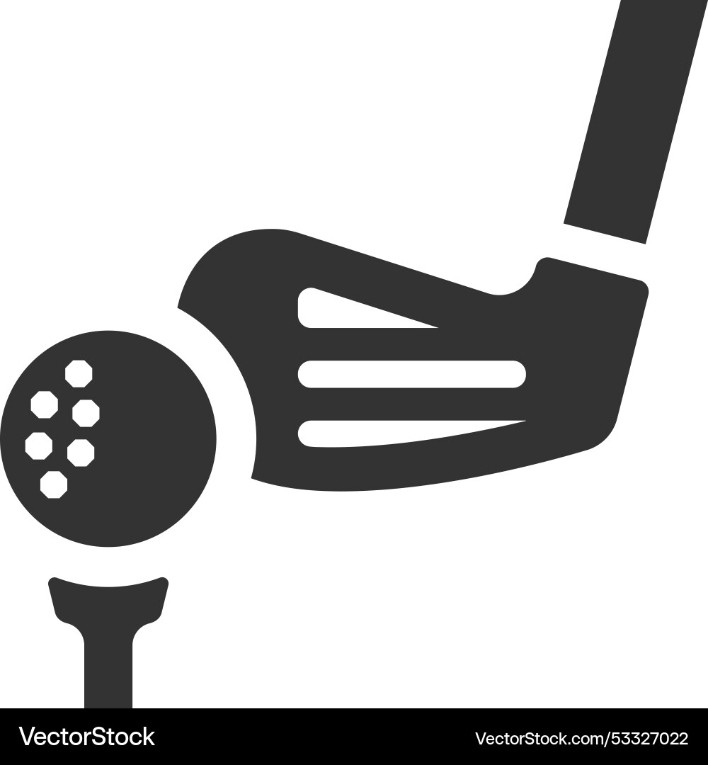 Golf club icon Royalty Free Vector Image - VectorStock