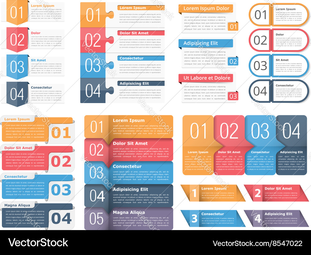 Infographic Elements & Templates Royalty Free Vector