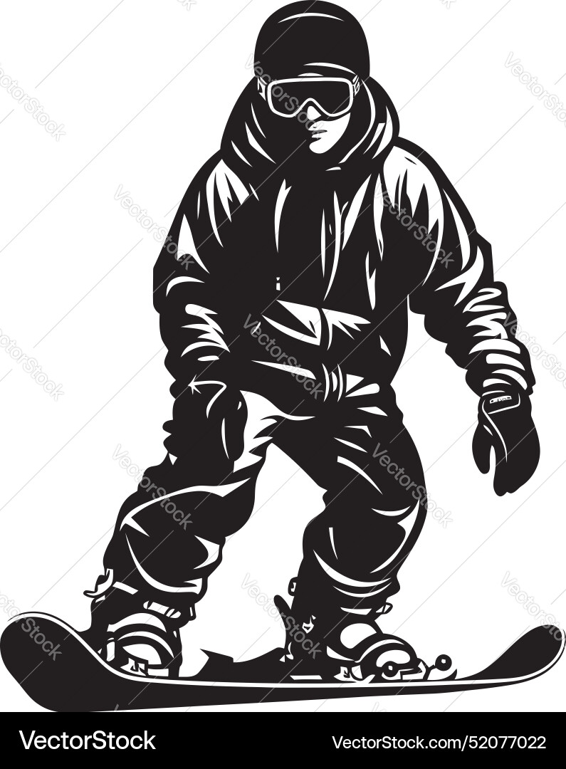 Summit swoosh snowboarding man icon design Vector Image