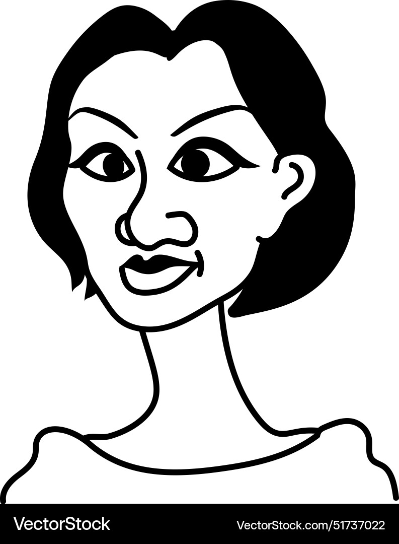 Ugly woman Royalty Free Vector Image - VectorStock