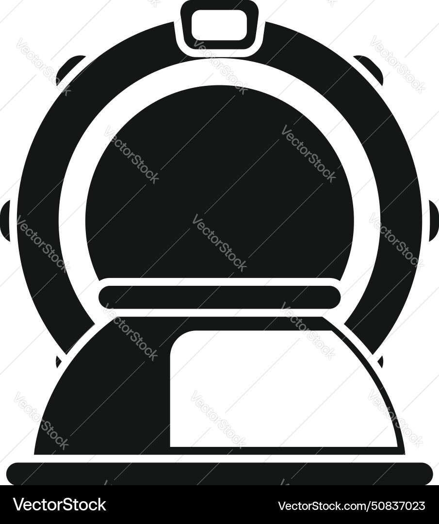 Brain magnetic resonance icon simple xray Vector Image