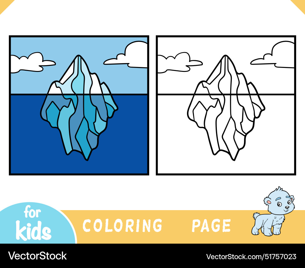 Iceberg Coloring Page