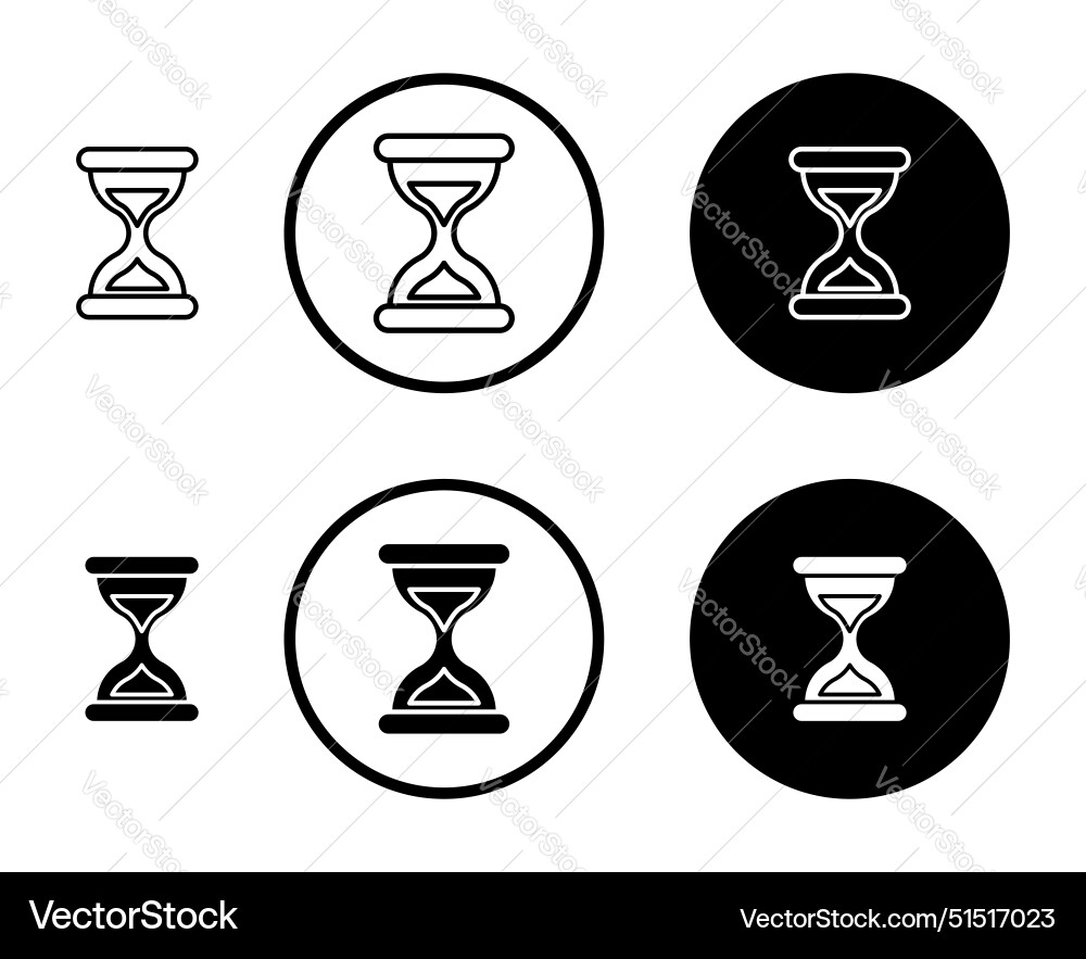 Hourglass end icon Royalty Free Vector Image - VectorStock