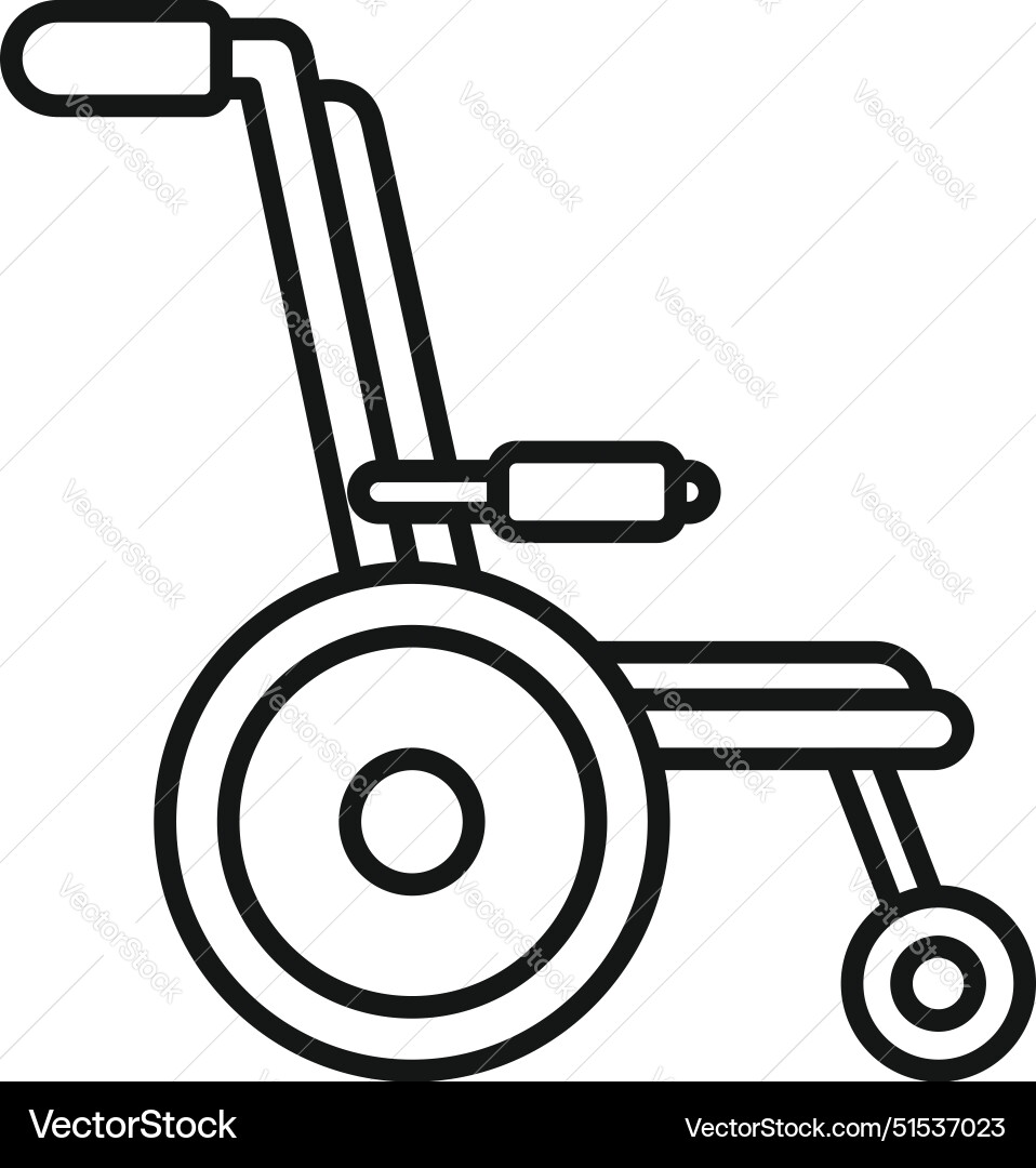 Manual wheelchair icon representing mobility Vector Image