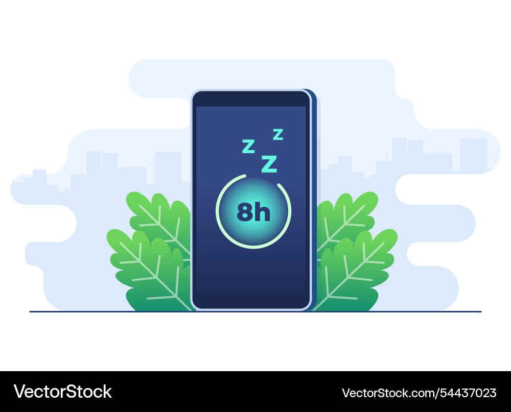 Remaining battery life showing on smartphone Vector Image