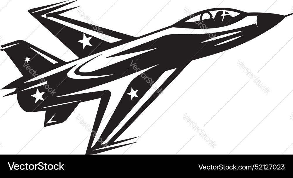 Thunderbird tribute air force thunderbolt symbol Vector Image