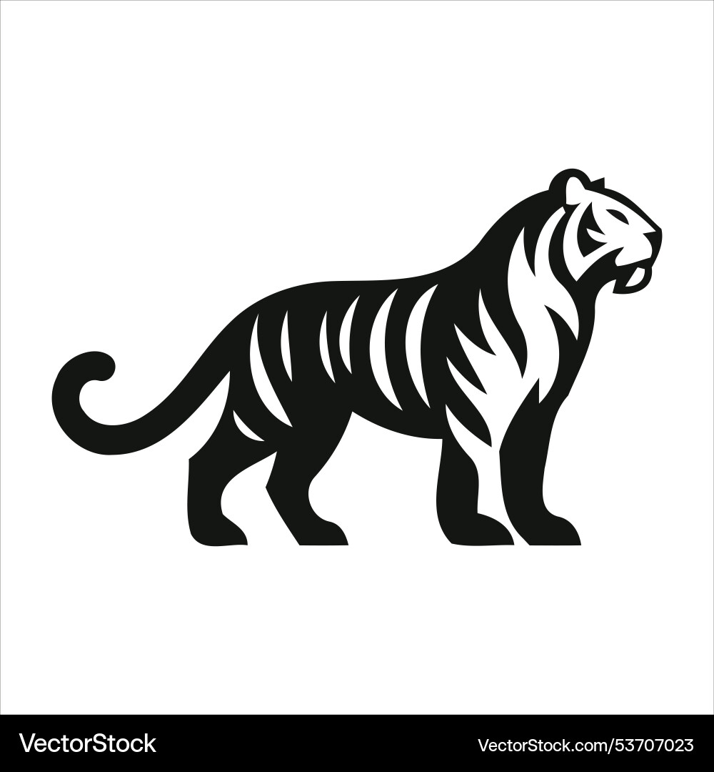 Tiger logo design Royalty Free Vector Image - VectorStock