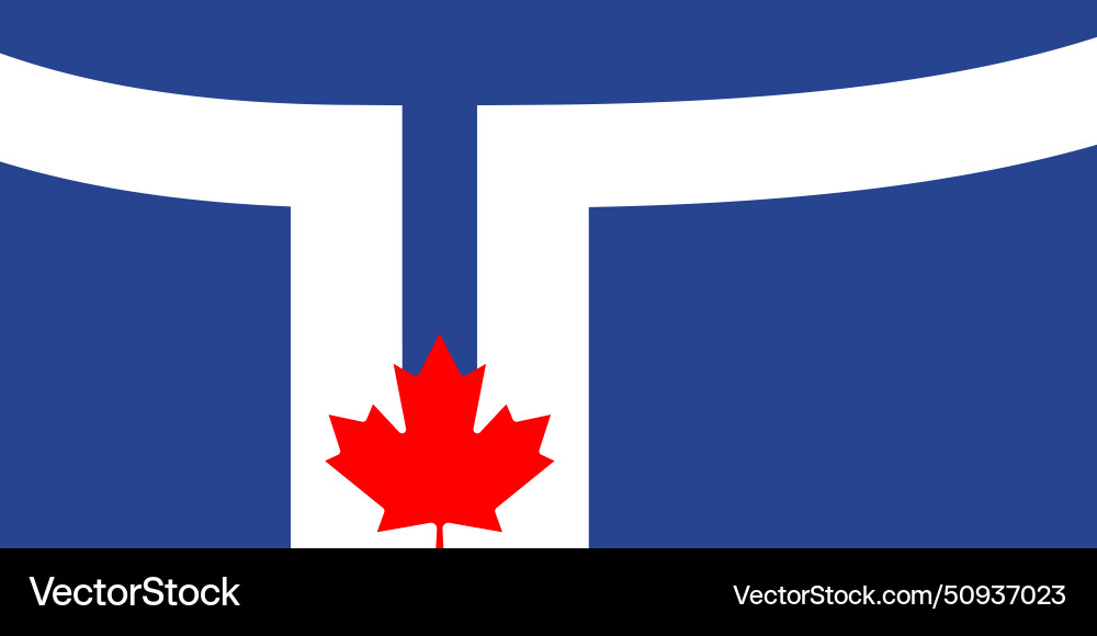 Toronto flag Royalty Free Vector Image - VectorStock