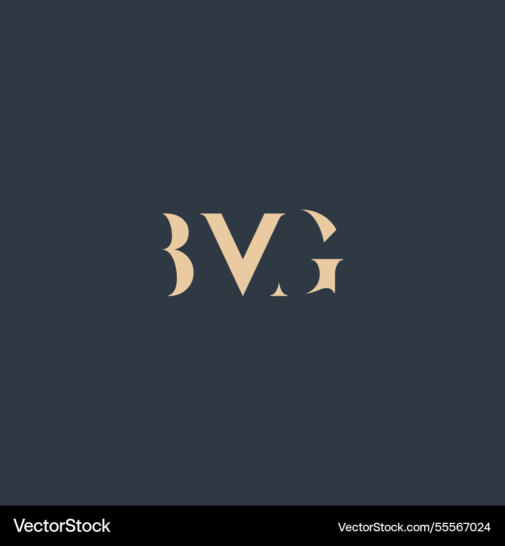 Bmg abstract letter logo Royalty Free Vector Image