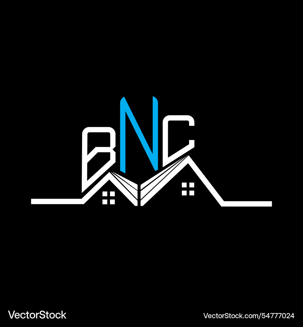 Bnc real state logo design simple and modern – Royalty-Free Vector ...