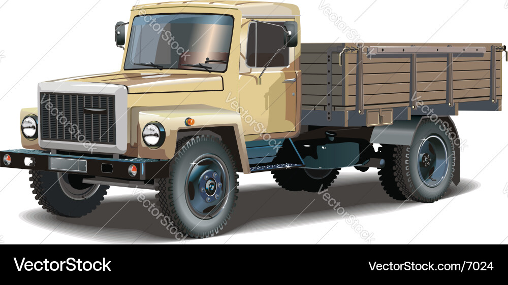 Classic lorry Royalty Free Vector Image - VectorStock