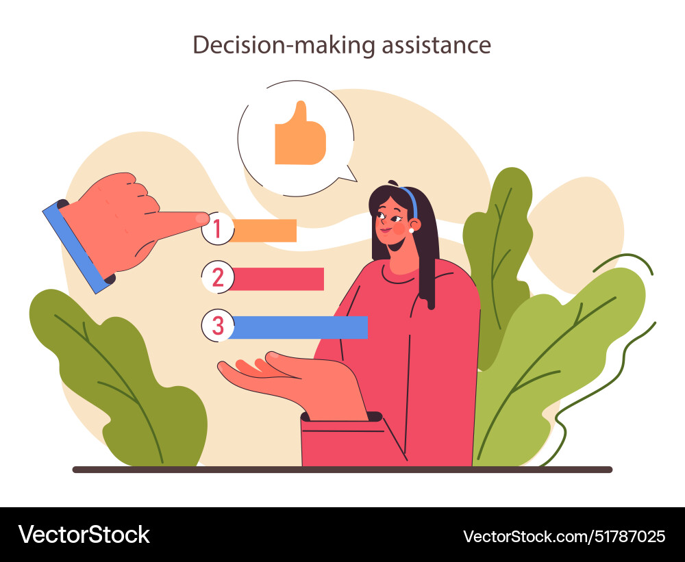 Decision-making set strategic thinking Royalty Free Vector