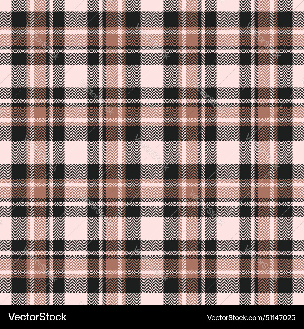 Plaid seamless pattern check fabric texture Vector Image