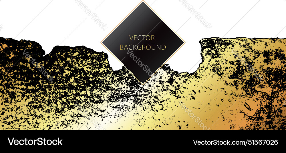 Black and gold abstract background design Vector Image