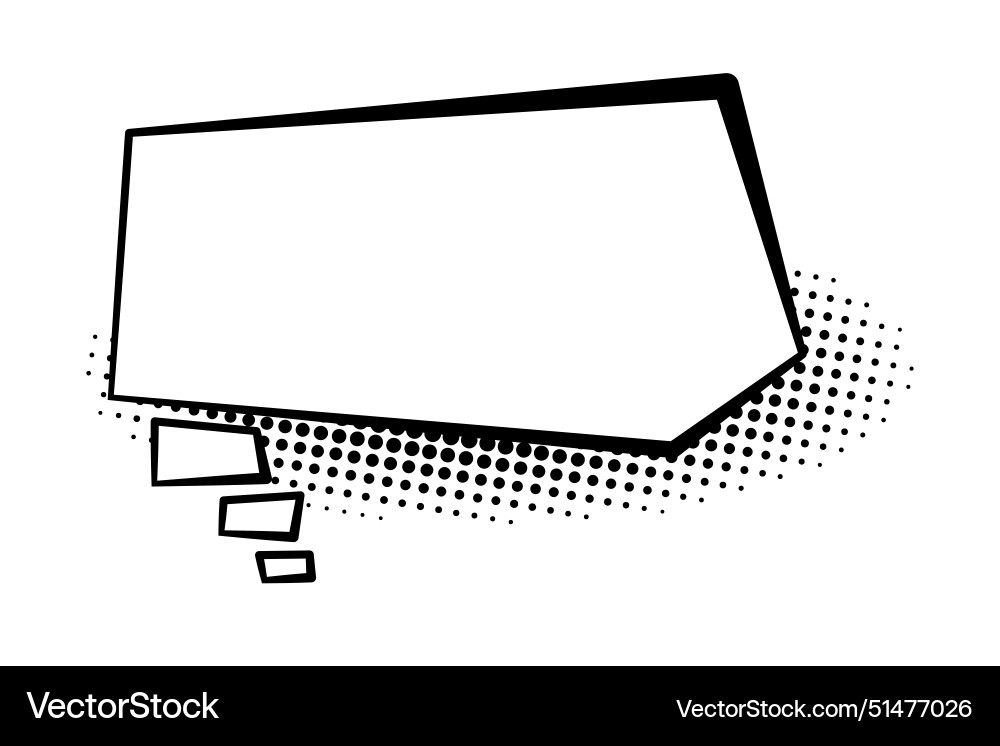 Comics book speech bubble balloon Royalty Free Vector Image