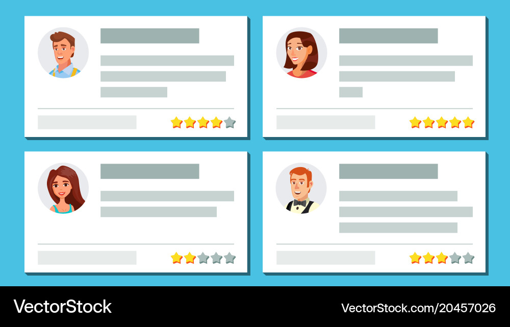 Customer feedback text Royalty Free Vector Image
