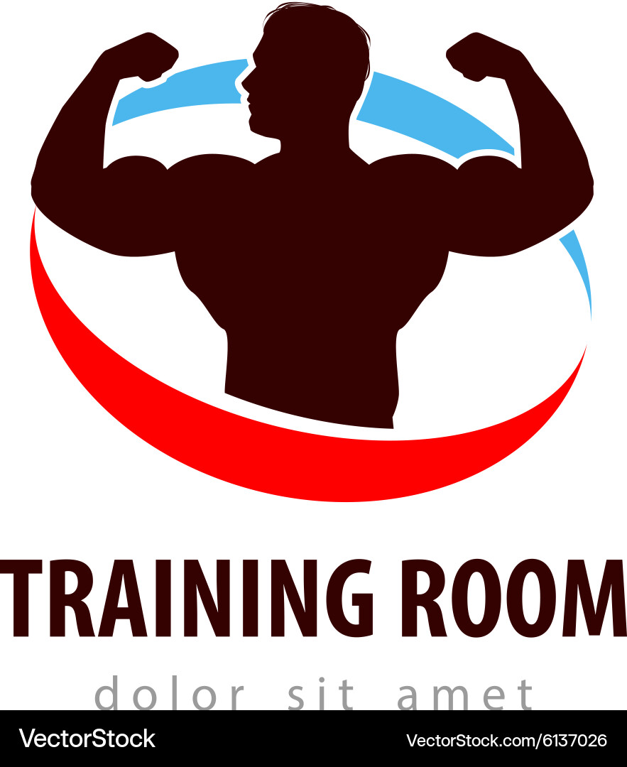 Gym logo design template health Royalty Free Vector Image