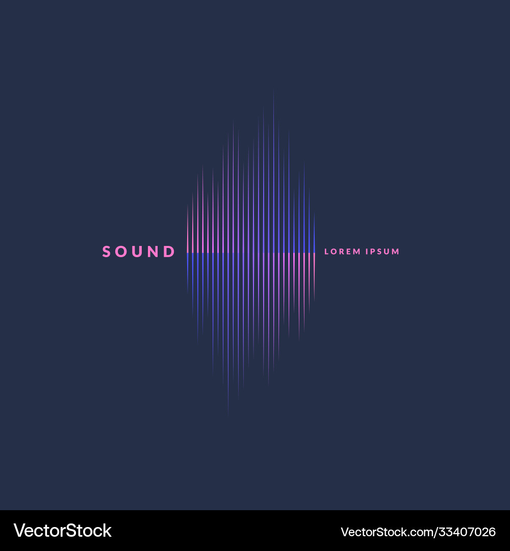 Music wave in form Royalty Free Vector Image - VectorStock