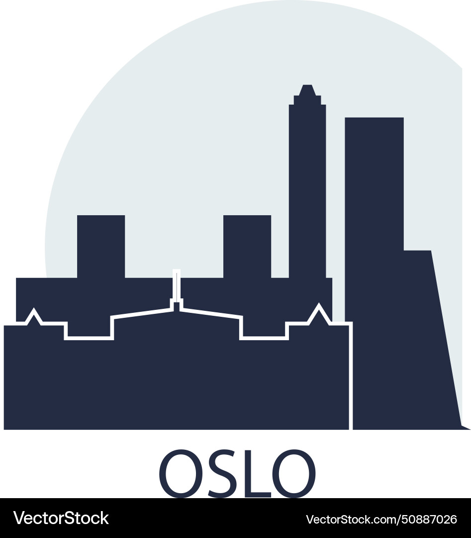 Oslo logo Royalty Free Vector Image - VectorStock