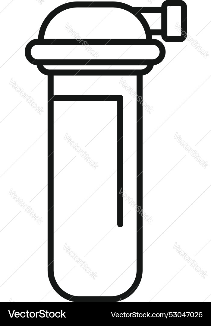 Water filter cartridge replacing icon showing Vector Image