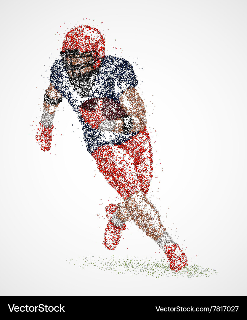American football player Royalty Free Vector Image