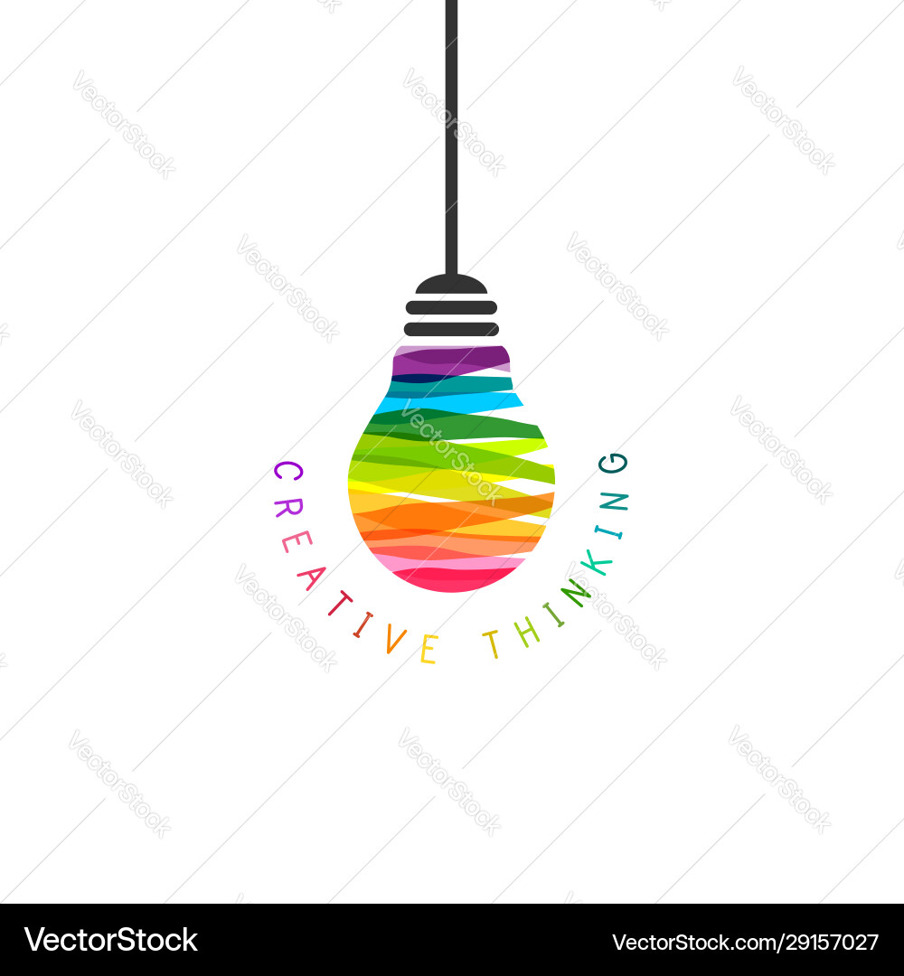 Creative thinking concept Royalty Free Vector Image