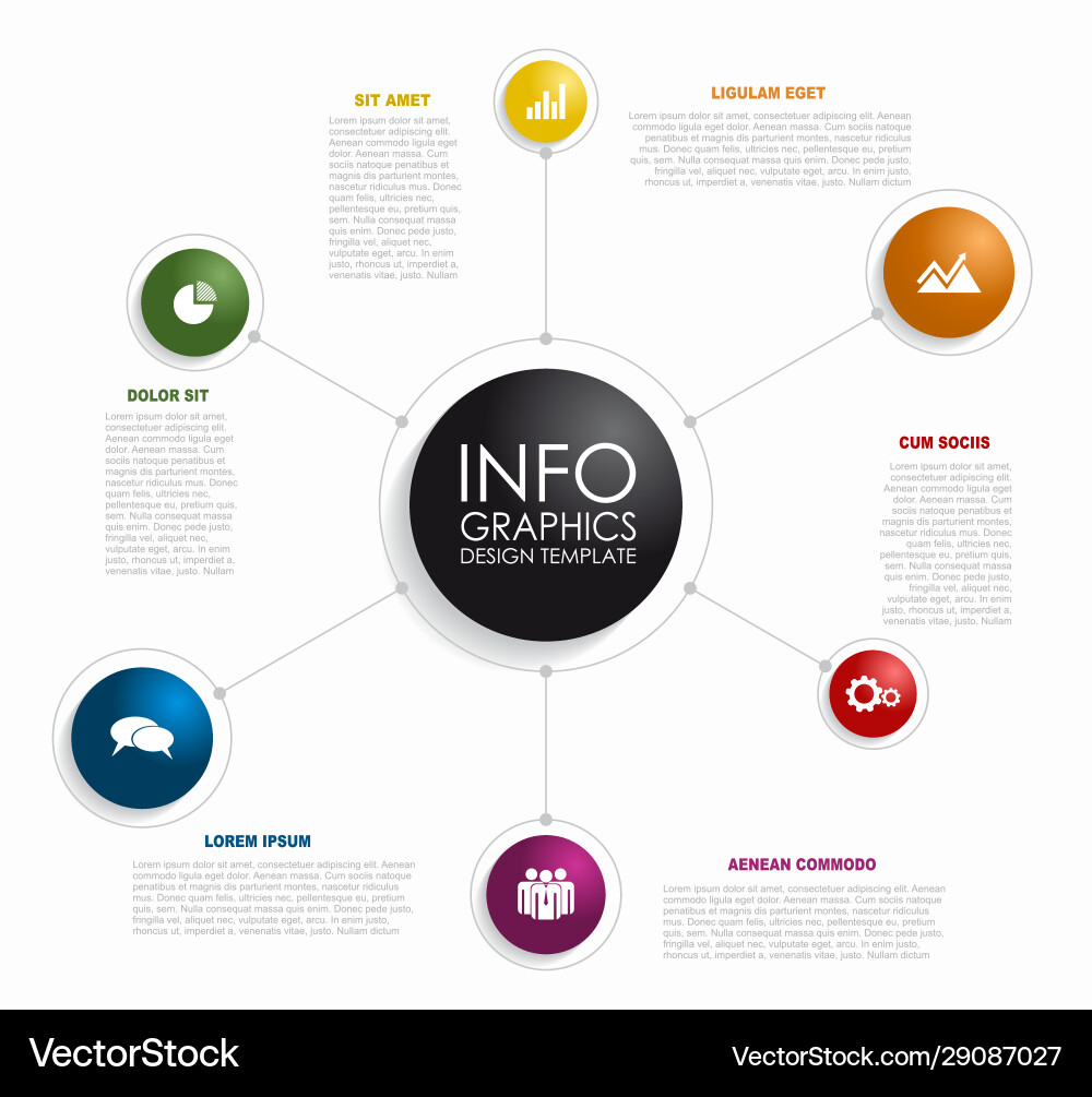 Infographic design template with place for your Vector Image