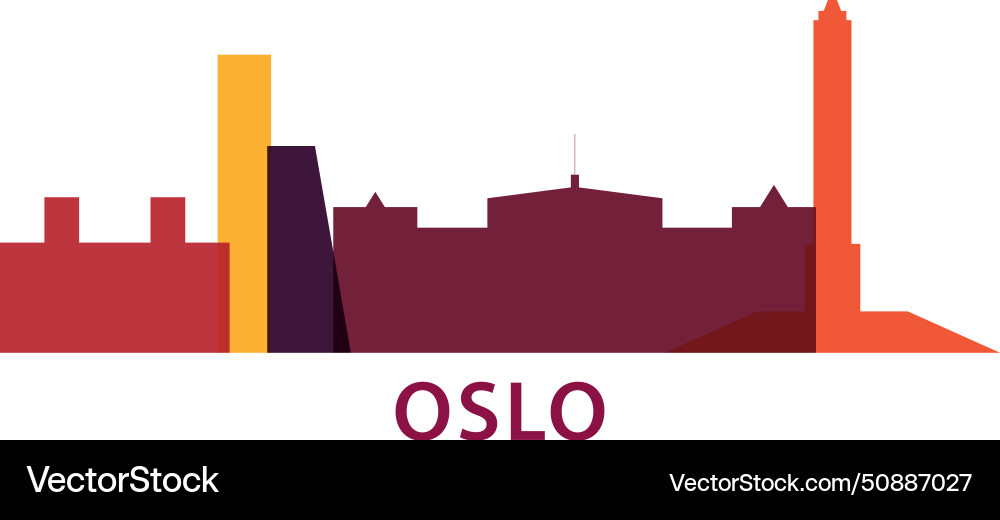 Oslo banner Royalty Free Vector Image - VectorStock
