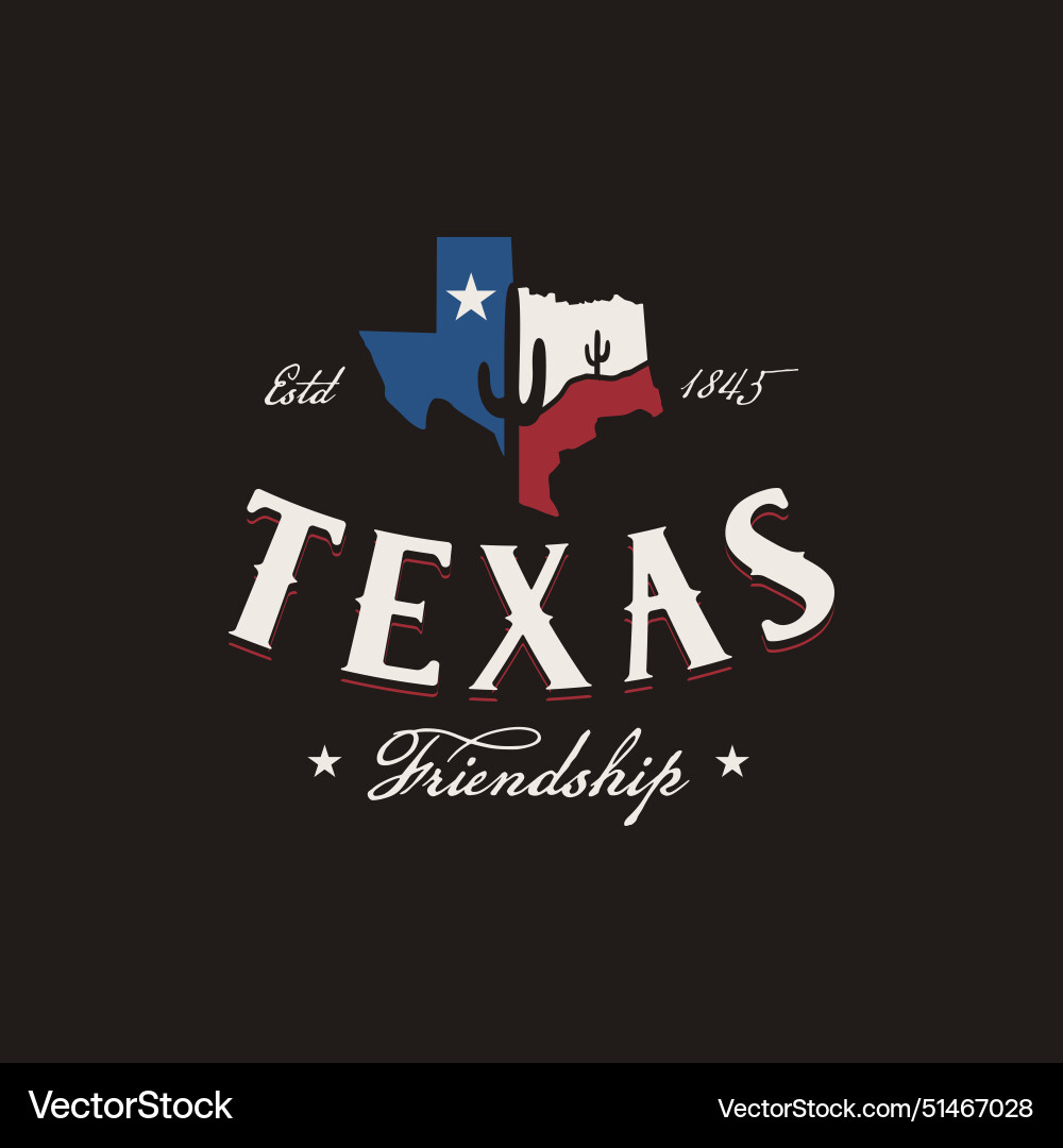 Western texas logo shirt design Royalty Free Vector Image