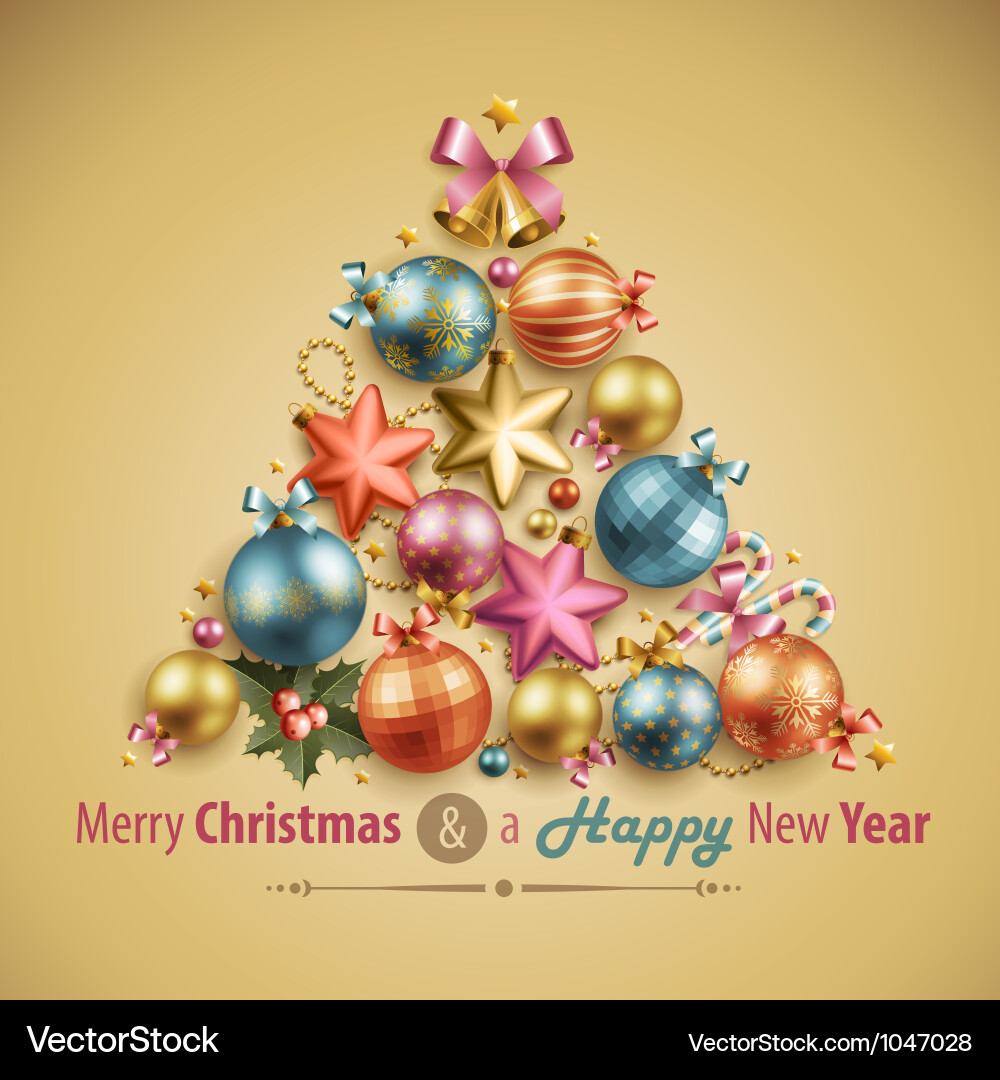 Xmas tree Royalty Free Vector Image - VectorStock