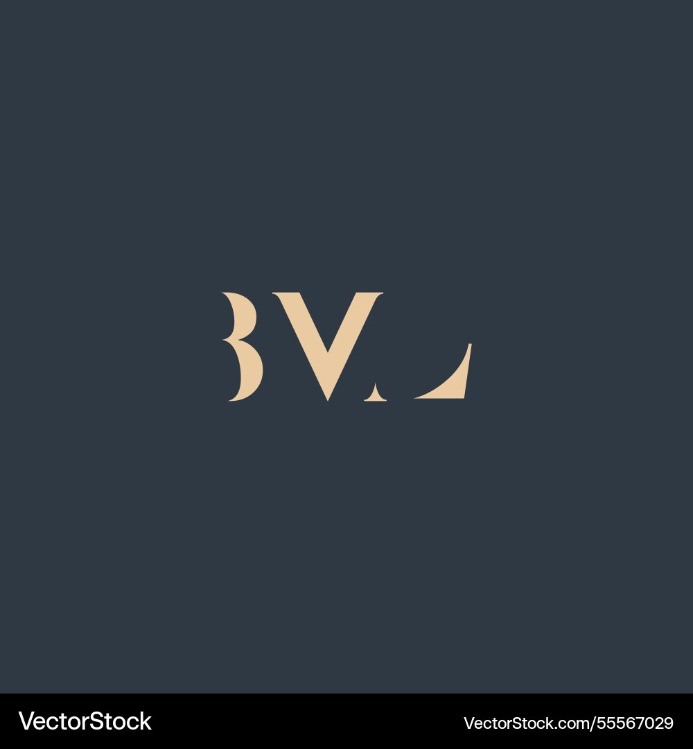 Bml abstract letter logo Royalty Free Vector Image