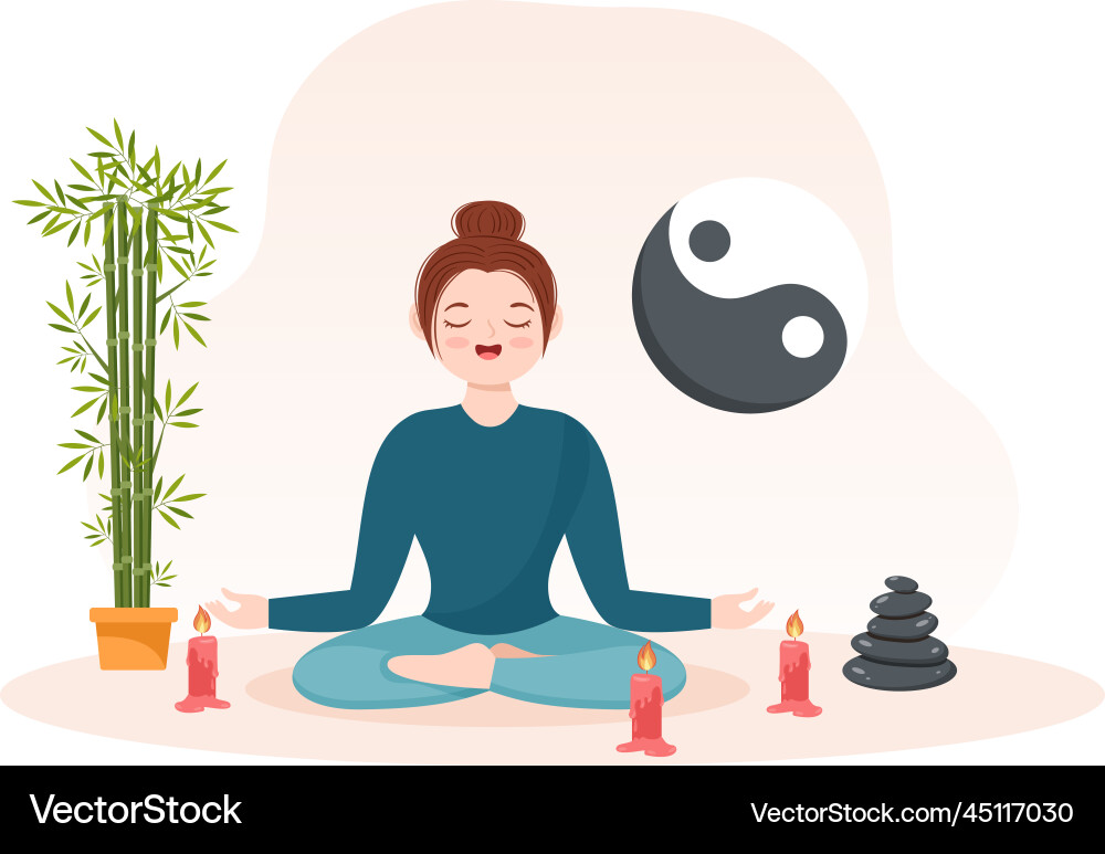 Feng Shui Stones & Symbols Royalty Free Vector Image