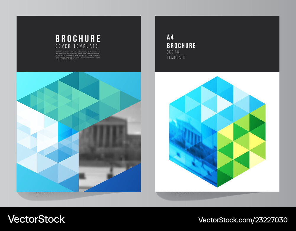 Layout of a4 format modern cover Royalty Free Vector Image