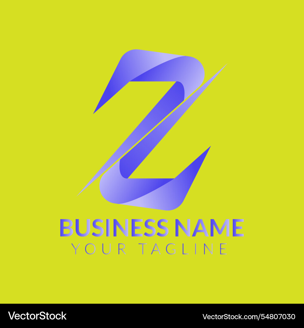Z letter logo Royalty Free Vector Image - VectorStock