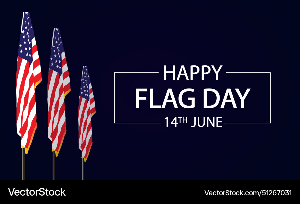 Artistic flair stylish text and design for flag Vector Image