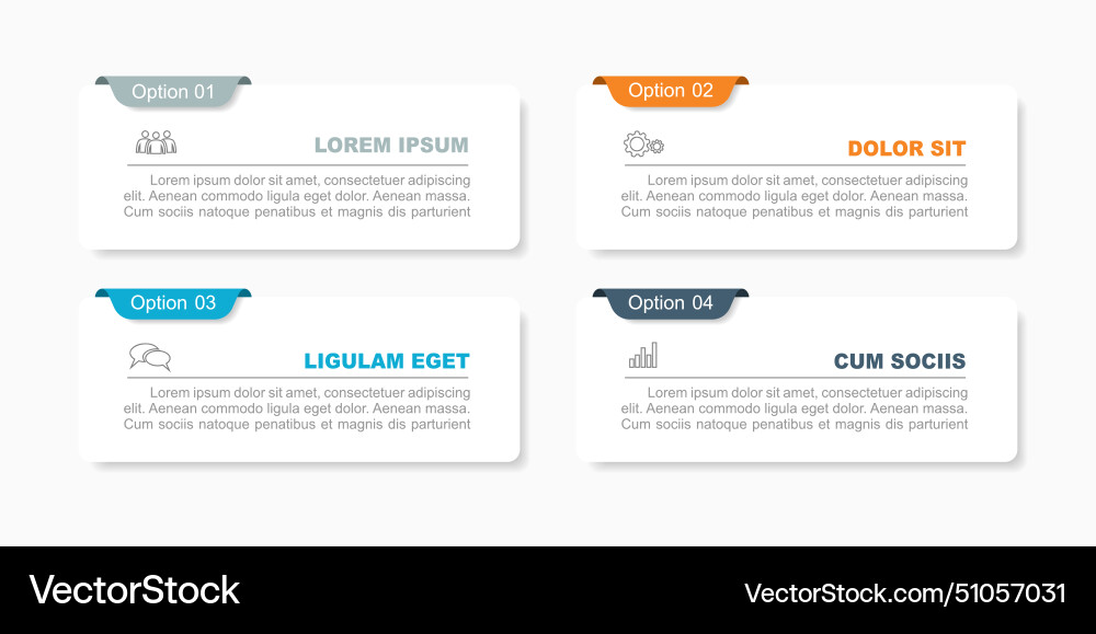 Infographic design template with place Royalty Free Vector