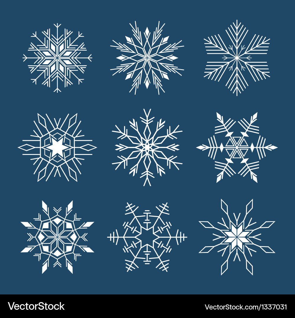 Snowflake Royalty Free Vector Image - VectorStock
