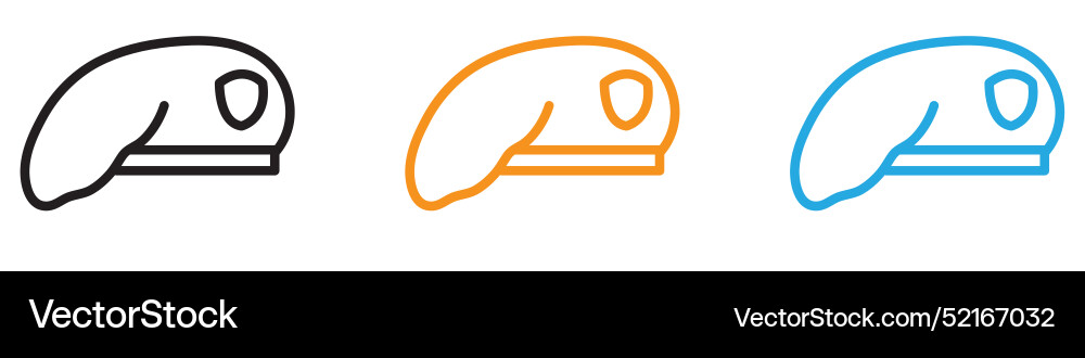 Beret icon logo set collection for web app ui Vector Image