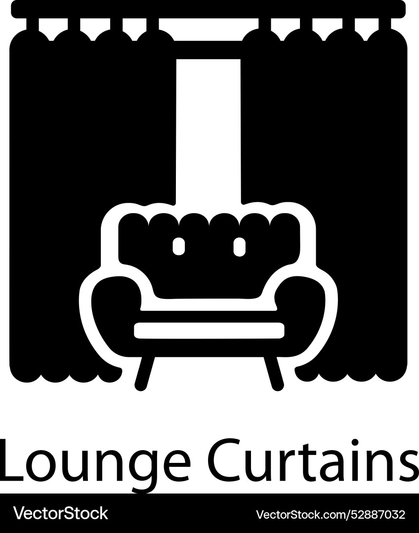 Lounge curtains Royalty Free Vector Image - VectorStock