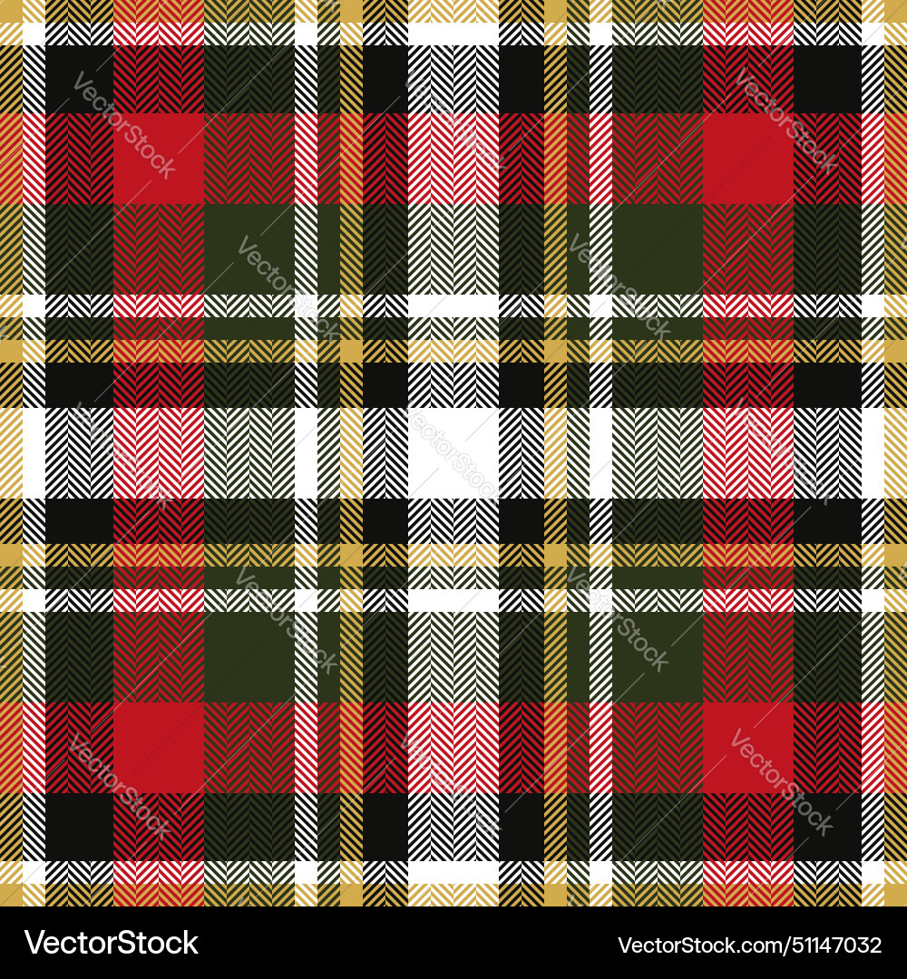 Plaid check pattern seamless fabric texture Vector Image