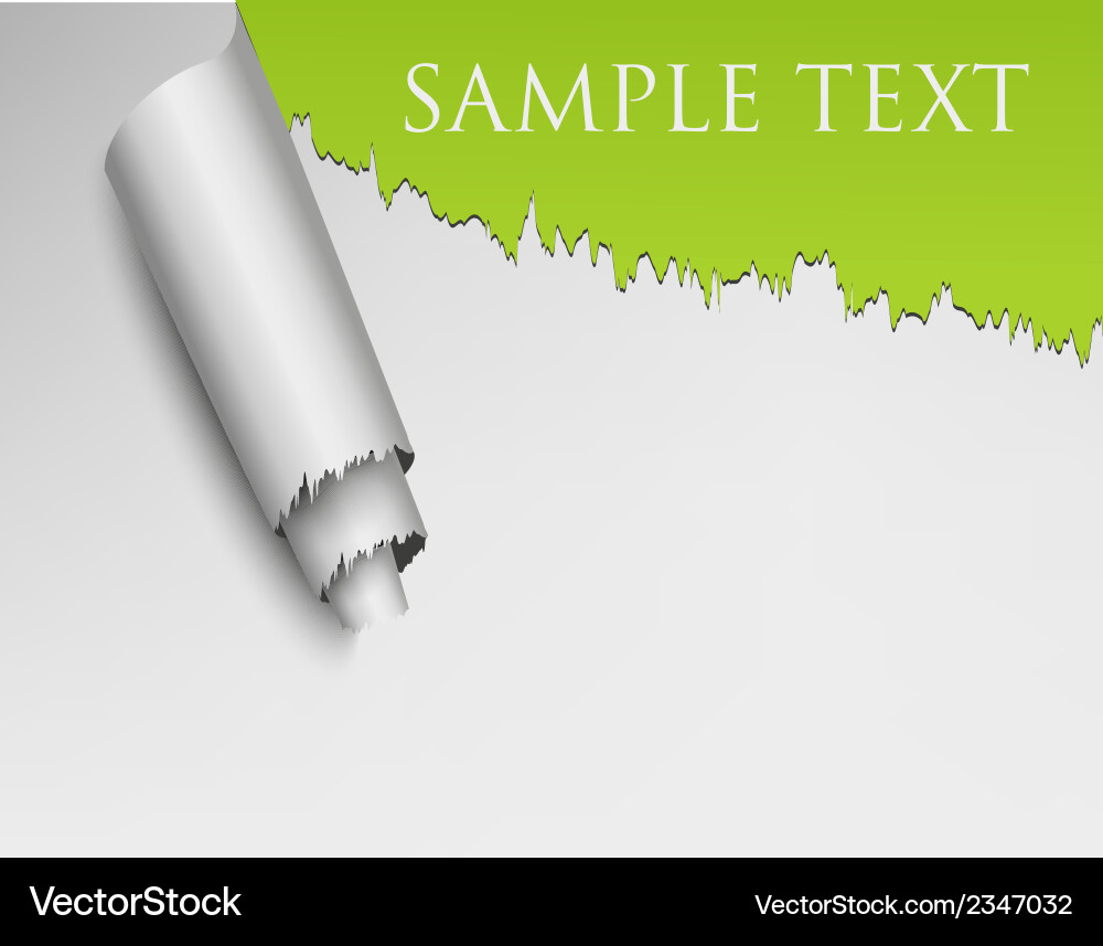 Ripped wall paper Royalty Free Vector Image - VectorStock