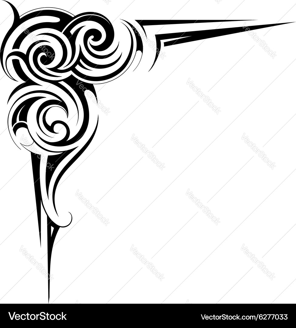 Artistic frame border Royalty Free Vector Image