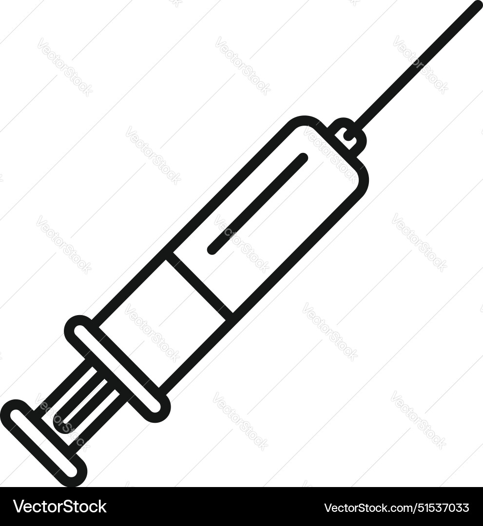 Classic medical syringe icon Royalty Free Vector Image