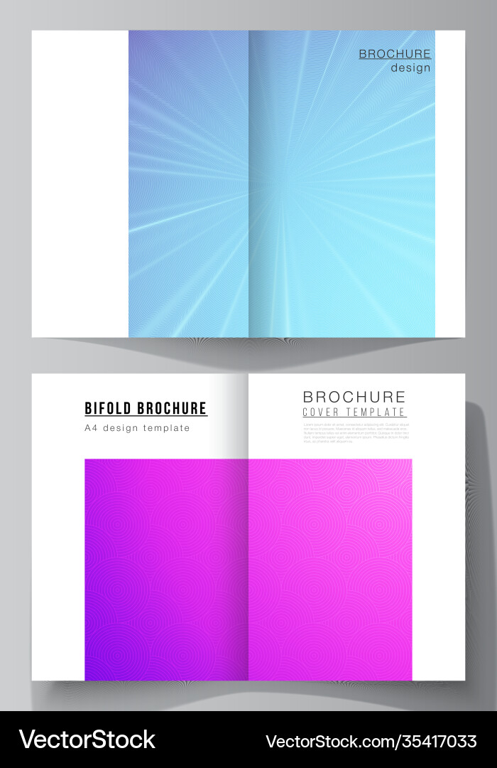 Layout two a4 format modern cover Royalty Free Vector Image