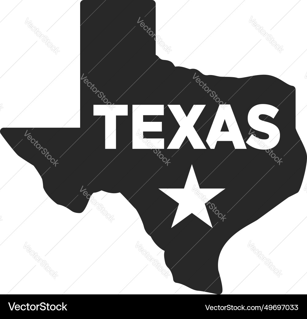 Texas Lone Star State Symbol Royalty Free Vector Image