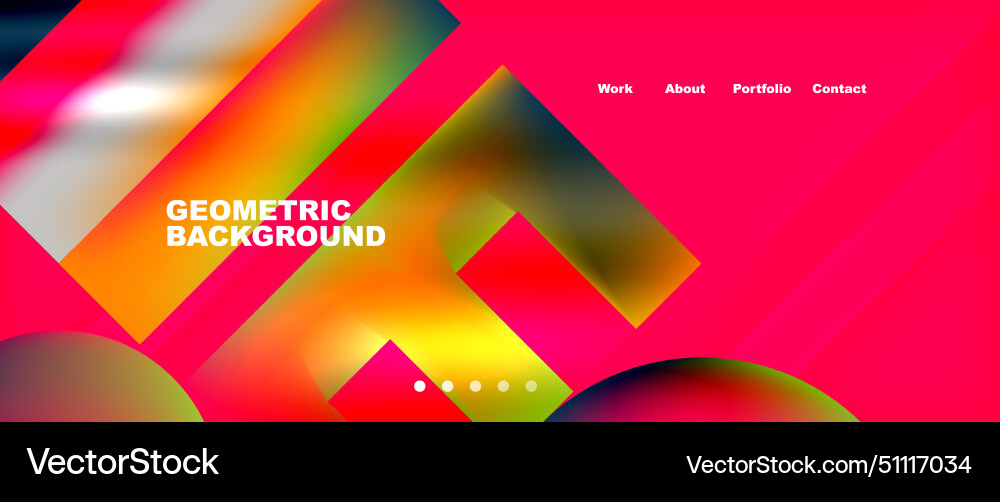 Colorful geometric pattern with squares Royalty Free Vector